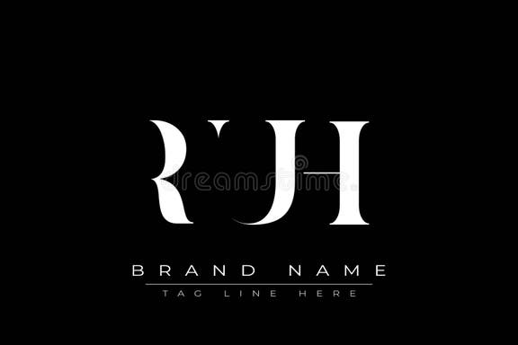 RUH Abstract Letter Logo Design Stock Illustration - Illustration of ...