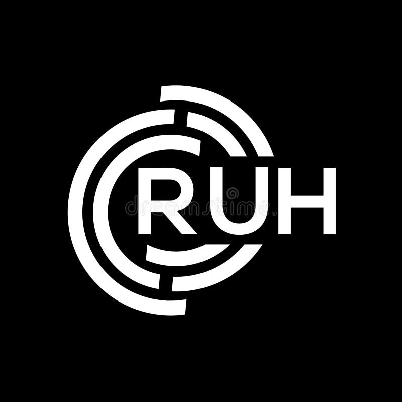 RUH Letter Logo Design. RUH Monogram Initials Letter Logo Concept Stock ...