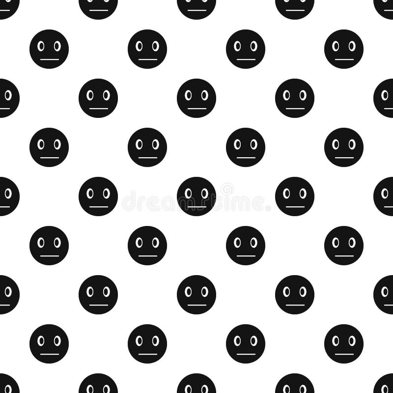 Ruhiges Smileymuster, Einfache Art Vektor Abbildung - Illustration von ...