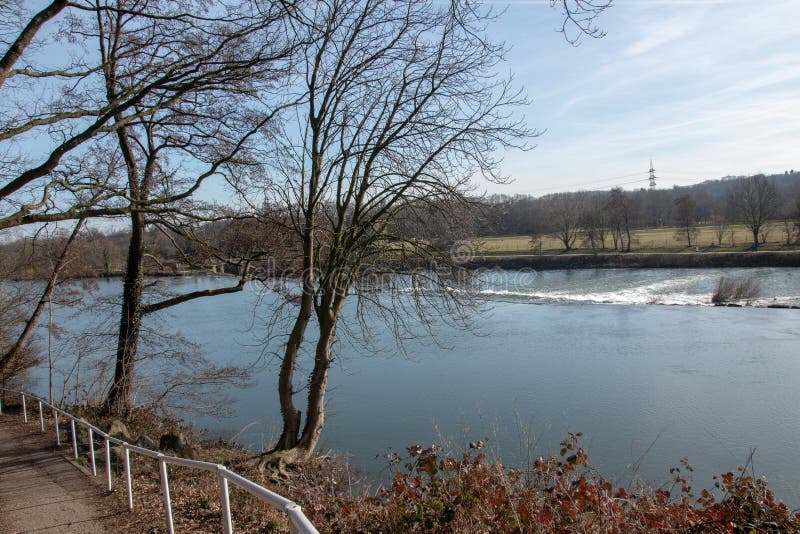 Ruhr River. Essen, Environment. Stock Image - Image of environment ...
