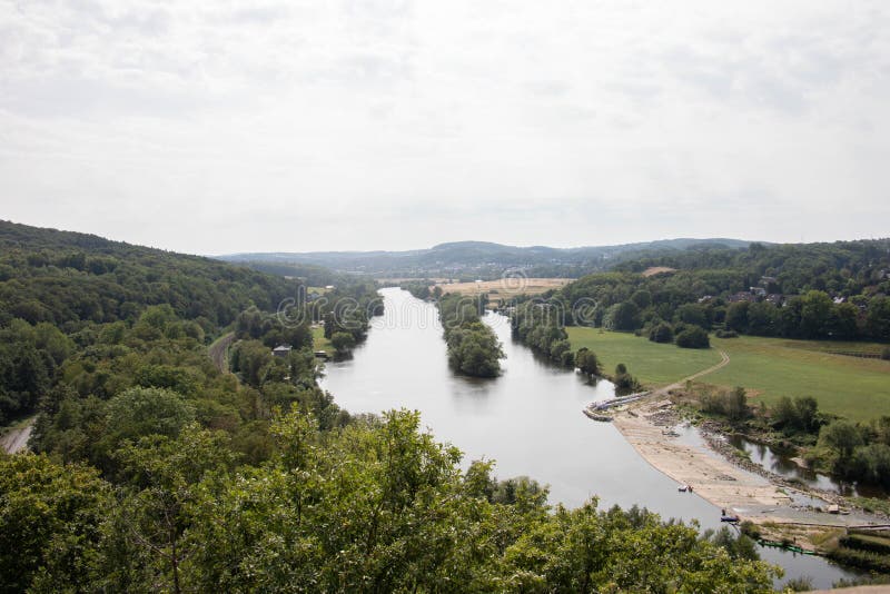 Ruhr valley in Witten stock image. Image of waterway - 255199169