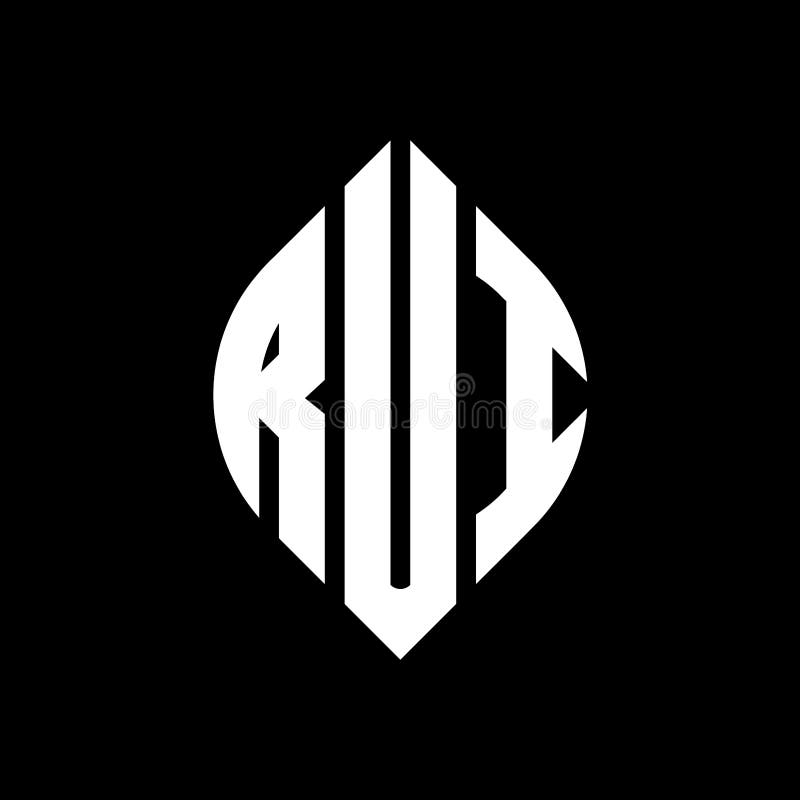RUI Circle Letter Logo Design with Circle and Ellipse Shape. RUI ...