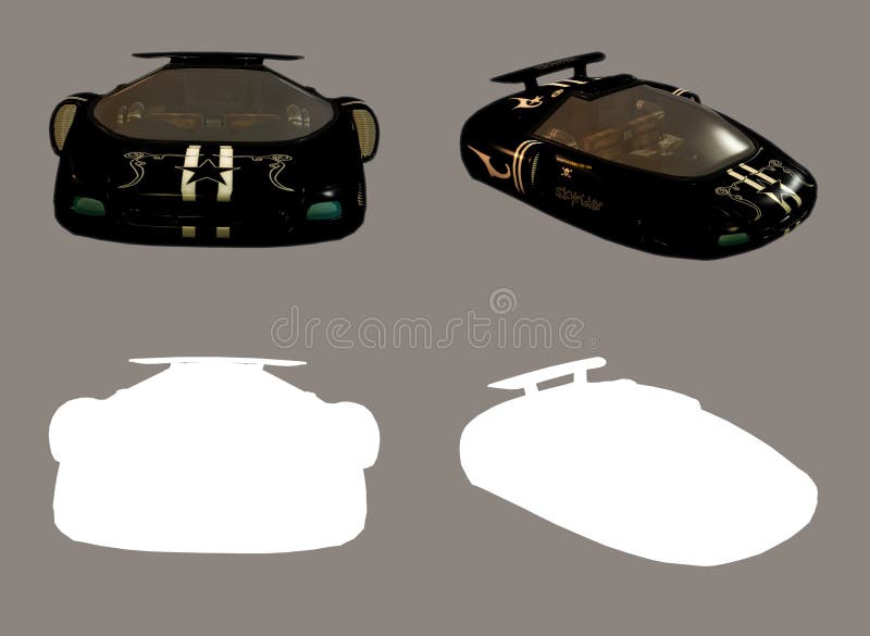 Ruimte Auto stock illustratie. Illustration of fictie - 1937637