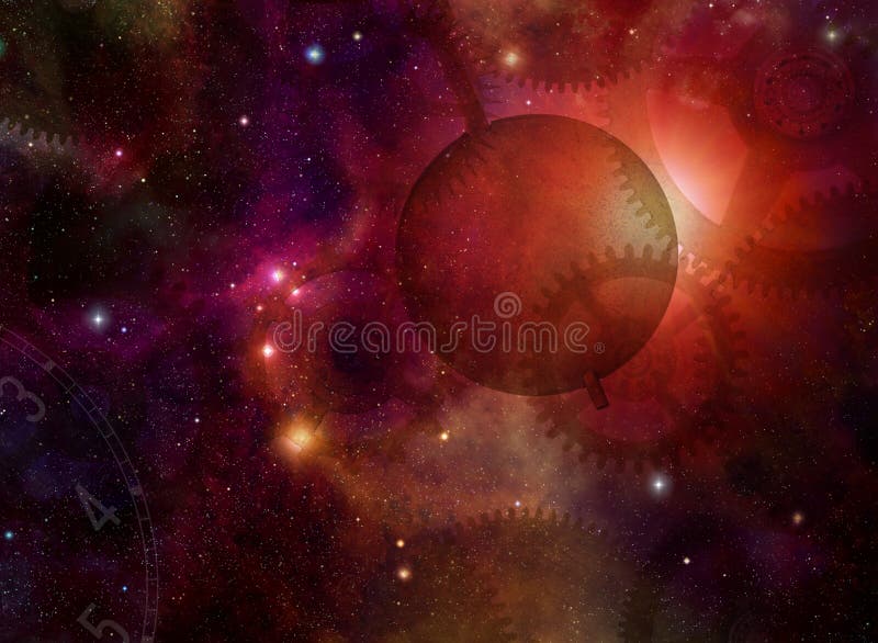 Ruimte en Tijd stock illustratie. Illustration of heelal - 31151869