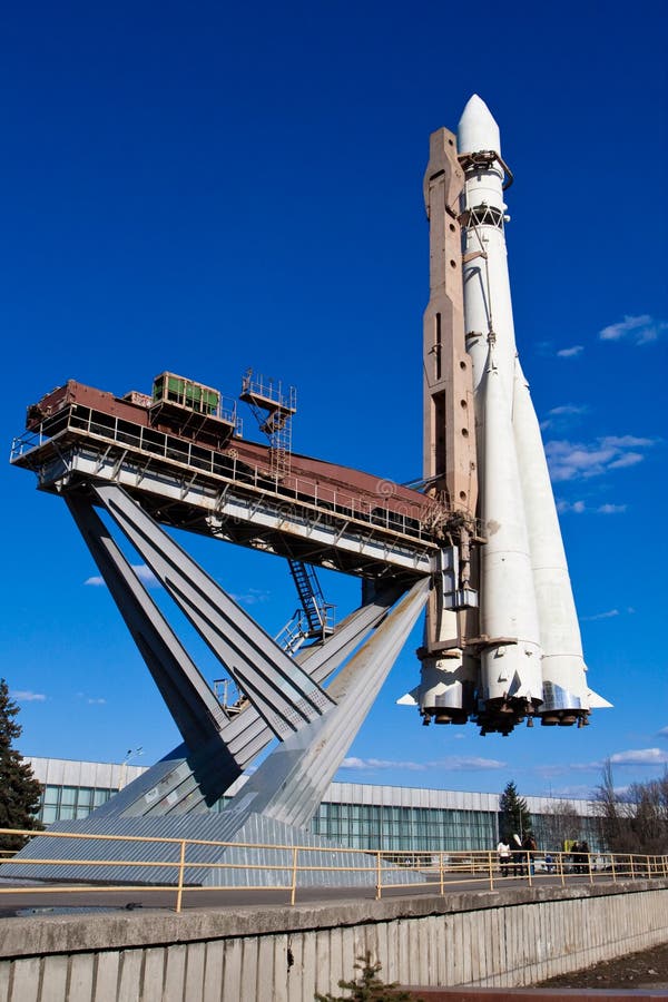 Ruimte Raket - Expositie Op VDNH. Moskou Stock Foto - Image of eerst ...