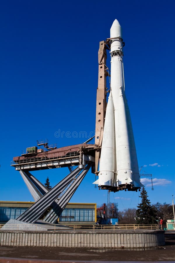 Ruimte Raket - Expositie Op VDNH. Moskou Stock Afbeelding - Image of ...