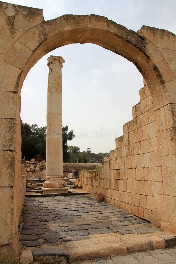 Ruin of Beit Shean stock image. Image of history, ruin - 132596251
