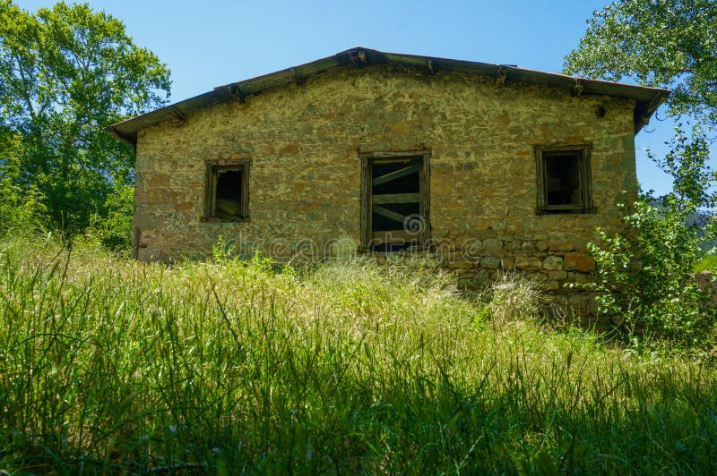 Ruin building stock image. Image of blue, building, belemedik - 81659495