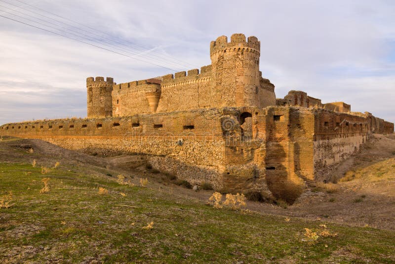 Ruin of castle in Avila stock photo. Image of fortification - 27424974