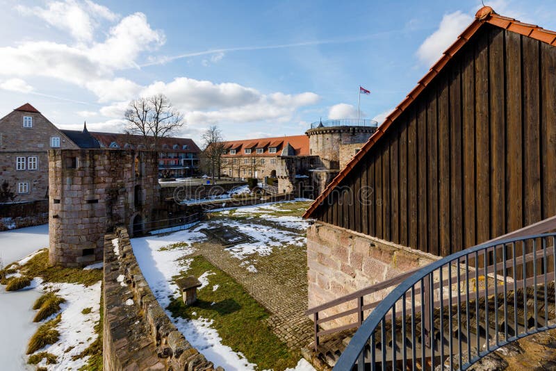 The Ruin Castle of Friedewald in Hesse Germany Stock Photo - Image of ...