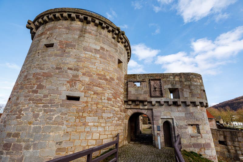 The Ruin Castle of Friedewald in Hesse Germany Stock Image - Image of ...