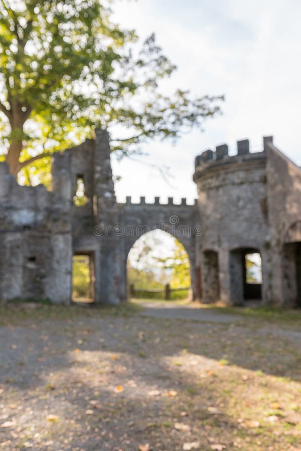 A Ruin from a German Castle. Concept for a Blurred Background. Stock ...