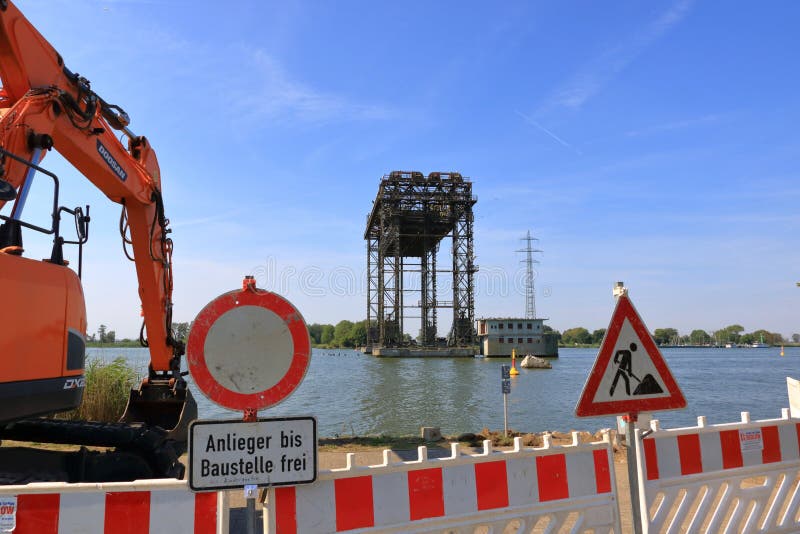 The Ruin of the Railway Bridge of Karnin, Usedom in Germany Editorial ...
