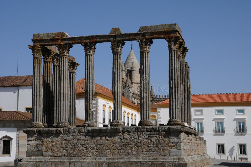 Ruin of roman antic temple stock photo. Image of historical - 36868364