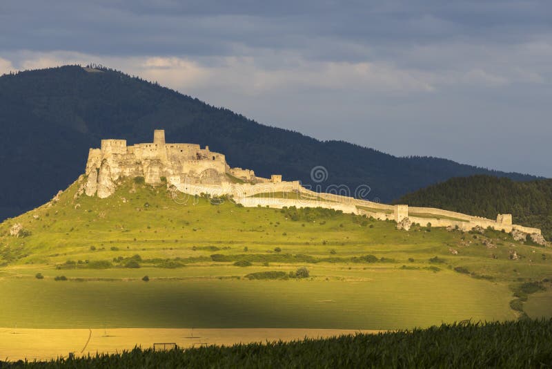 Ruin of Spissky Castle in Slovakia Stock Image - Image of slovakia ...