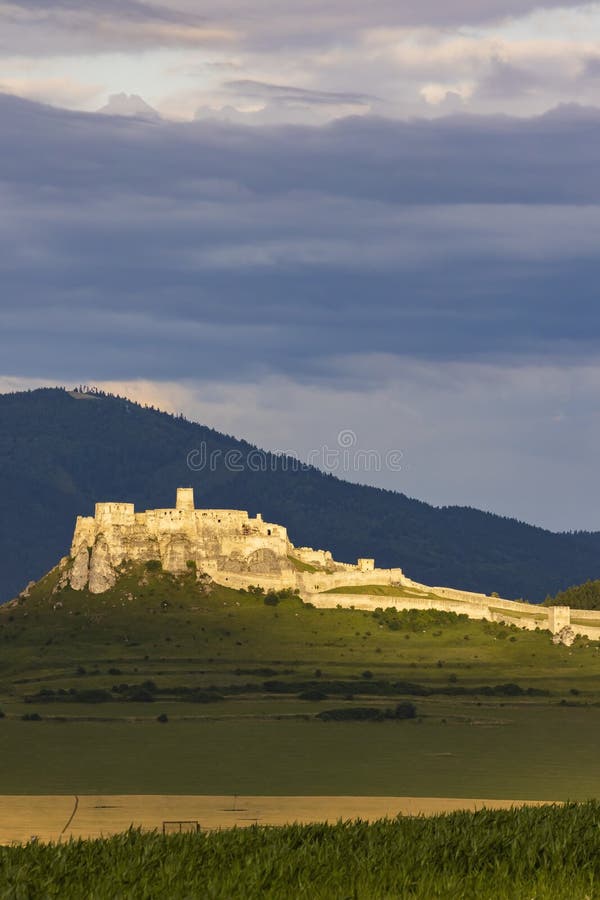 Ruin of Spissky Castle in Slovakia Stock Photo - Image of ruin ...