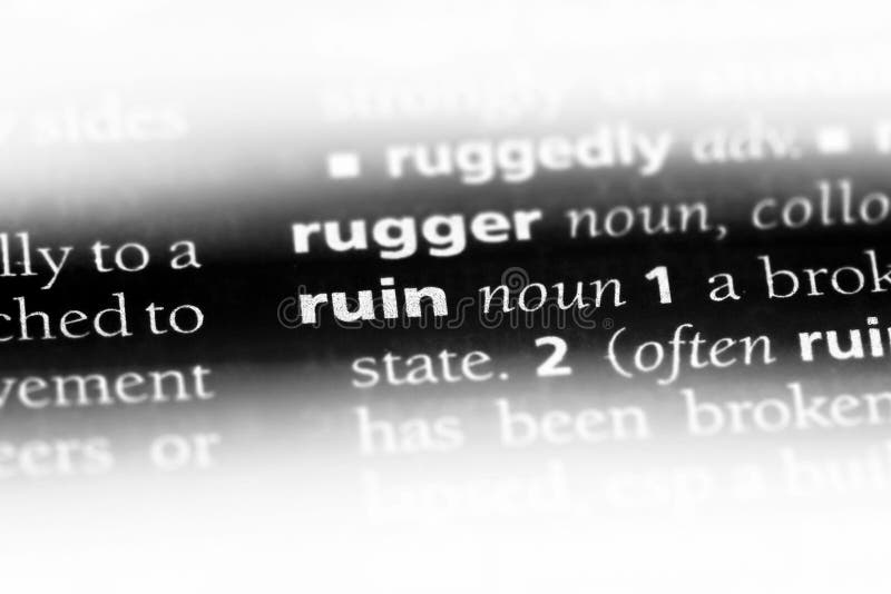 Ruin stock photo. Image of writing, ruin, macro, info - 126616012