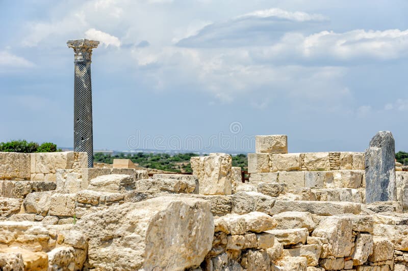 Ruinas De La Ciudad Antigua En Chipre Imagen de archivo - Imagen de ...