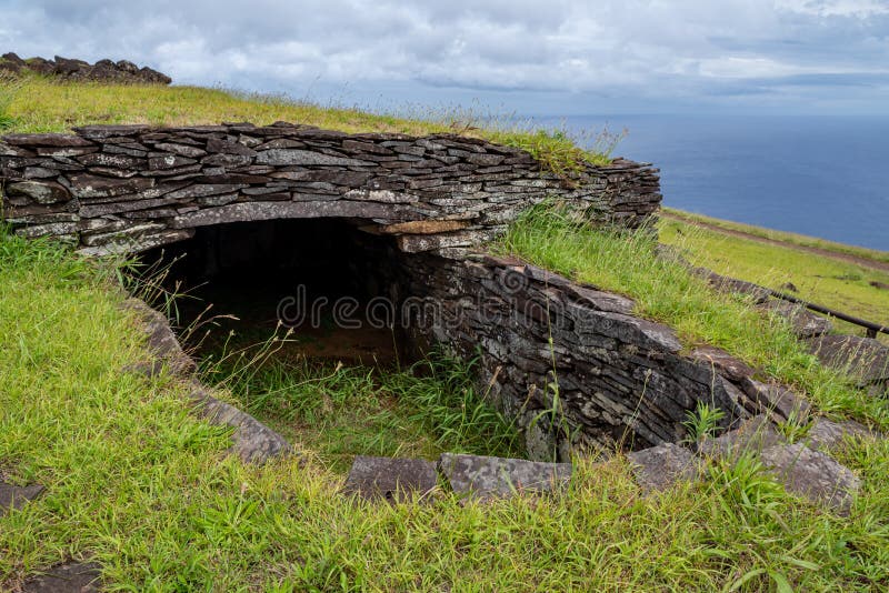 Ruinas De Orongo Village En Rapa Nui Easter Island Chile Imagen de ...