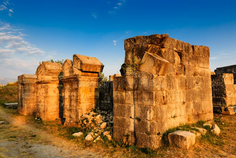 Ruinas Romanas De Ampitheater En Salona Imagen de archivo - Imagen de ...