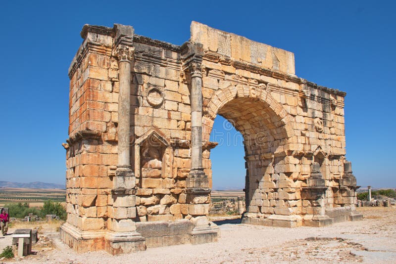 Ruinas romanas foto de archivo. Imagen de marruecos - 259798440