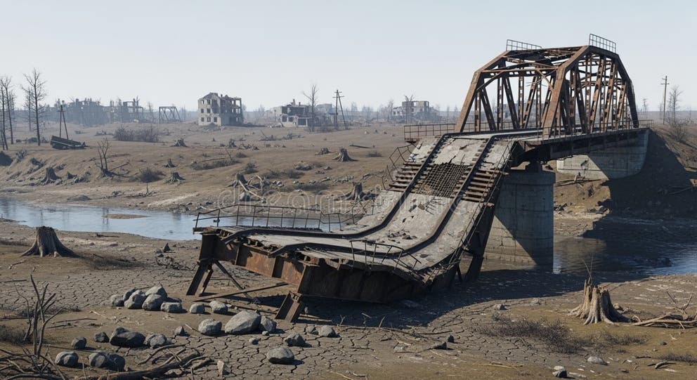 Apocalyptic Bridge Stock Illustrations – 583 Apocalyptic Bridge Stock ...