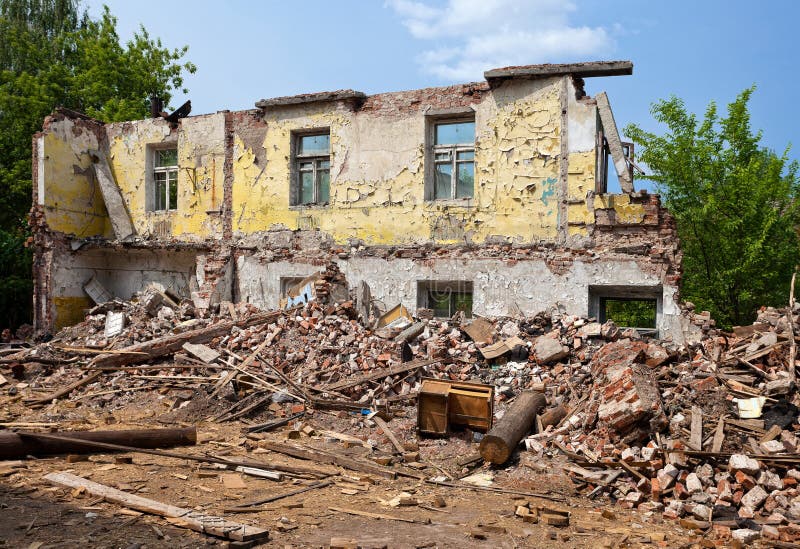 Ruined Building stock image. Image of industry, broken - 19771439