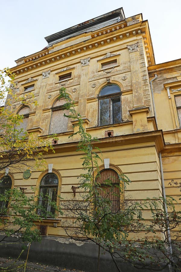 Ruined Building of the Old Army Base in Debrecen Stock Photo - Image of ...