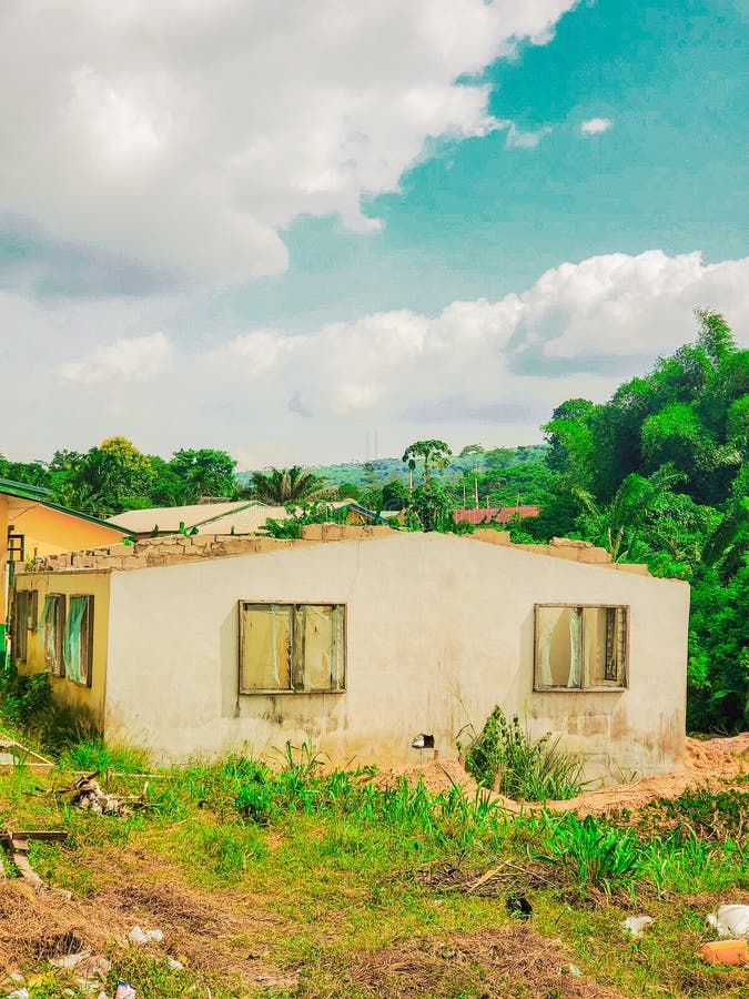 A Ruined Building View in Efon Alaaye Stock Photo - Image of building ...