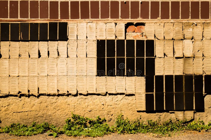 The Ruined Building. the Ruined Walls. Old, Broken House Stock Image ...