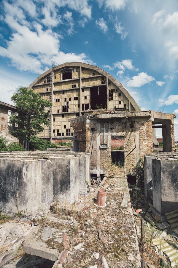Ruined buildings stock photo. Image of ruin, steel, construction - 41117566