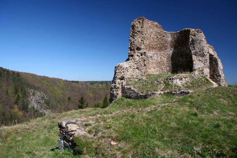 Ruined Castle in Countryside Stock Photo - Image of ancient, castle ...