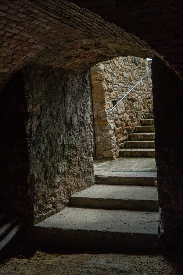 Ruined castle in Siewierz stock image. Image of built - 356782171