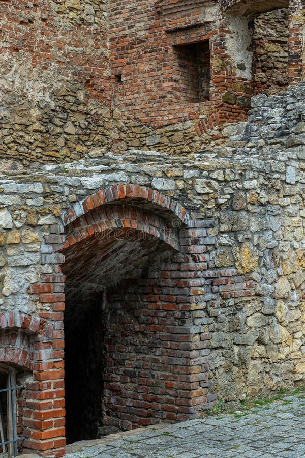 Ruined castle in Siewierz stock image. Image of architecture - 356783165