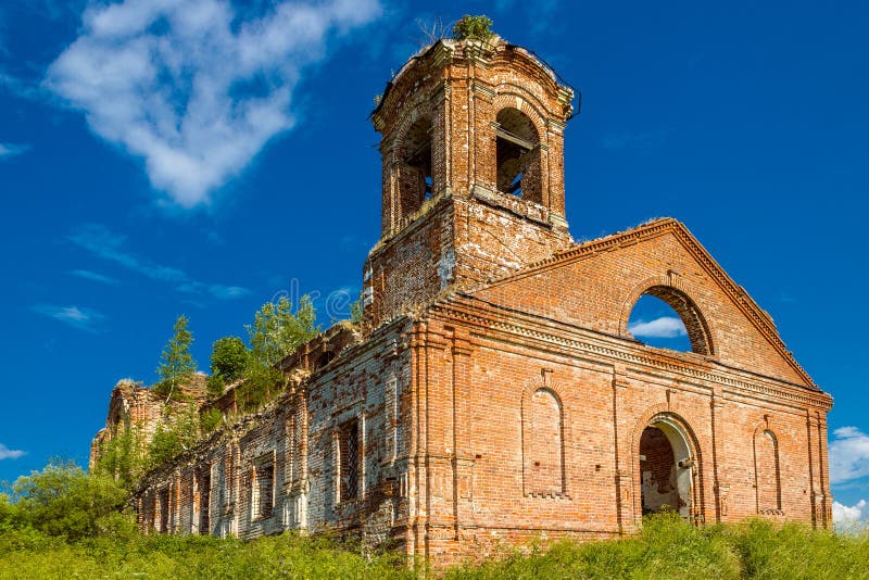 Ruined church stock photo. Image of architecture, destinations - 40267822