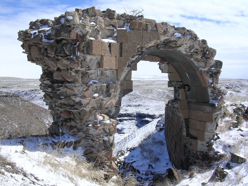 Ruined city stock image. Image of cristianity, dome, ruined - 4341991