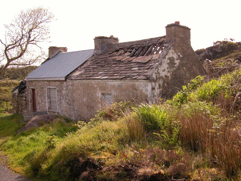 Ruined Cottage stock image. Image of ireland, fixer, upper - 633965