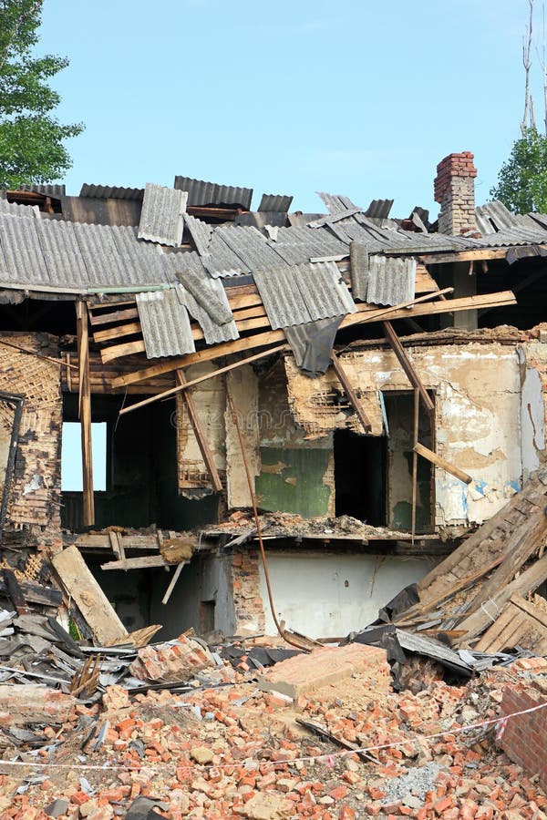 Crumbled concrete building stock photo. Image of crumbling - 14192990