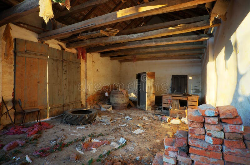 Ruined house interior stock image. Image of abandoned - 18280369
