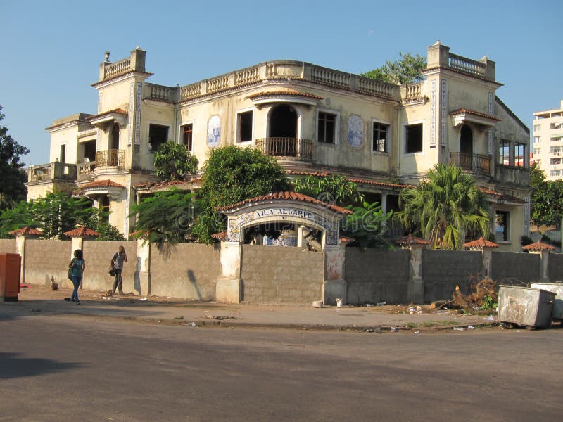 Ruined House in Maputo, Mozambique, Africa Editorial Stock Image ...