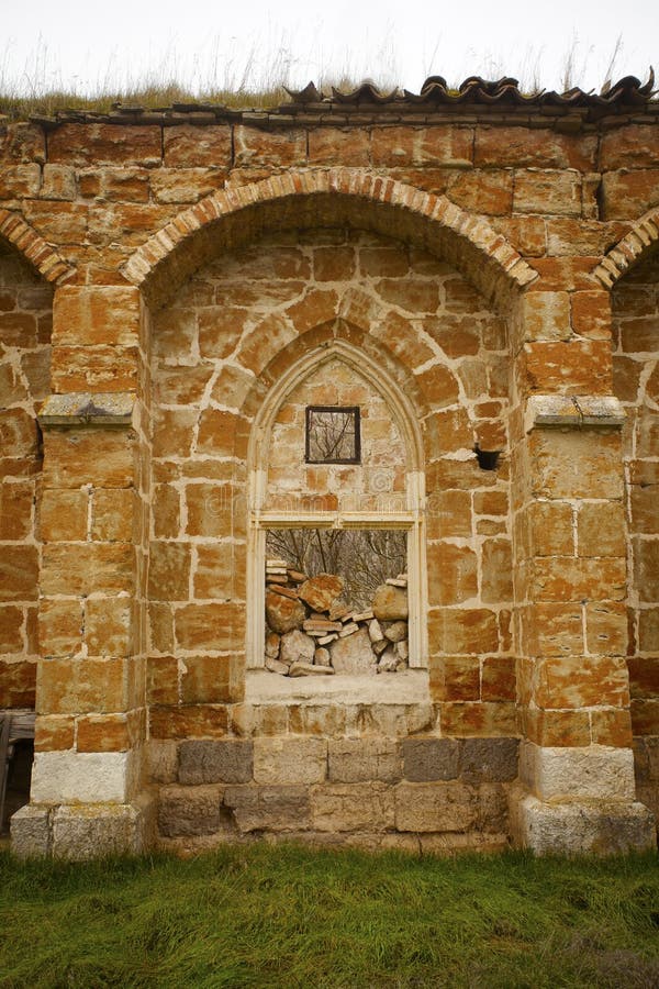Monastery window stock photo. Image of umbrelas, people - 60127396