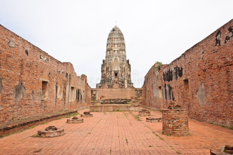 Ruined Old Temple Build from Brick Stock Photo - Image of culture ...