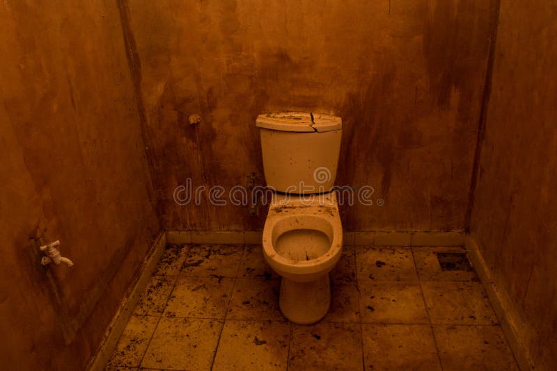Ruined old toilet stock image. Image of room, asia, country - 90709085