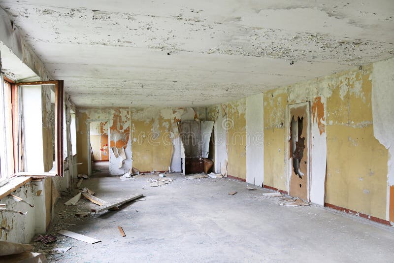 Ruined room stock photo. Image of frame, residential - 78763298