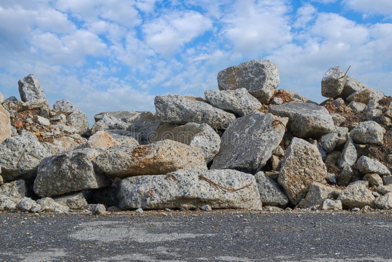 Rubble Ruin Brick Building Wall Broken Demolition Destruction Pile ...