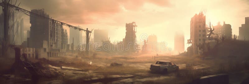 Apocalyptic Skyline Stock Illustrations – 450 Apocalyptic Skyline Stock ...