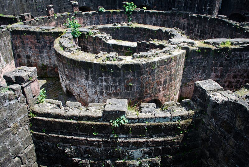 Ruined Spanish Fort stock image. Image of battlement - 59120997