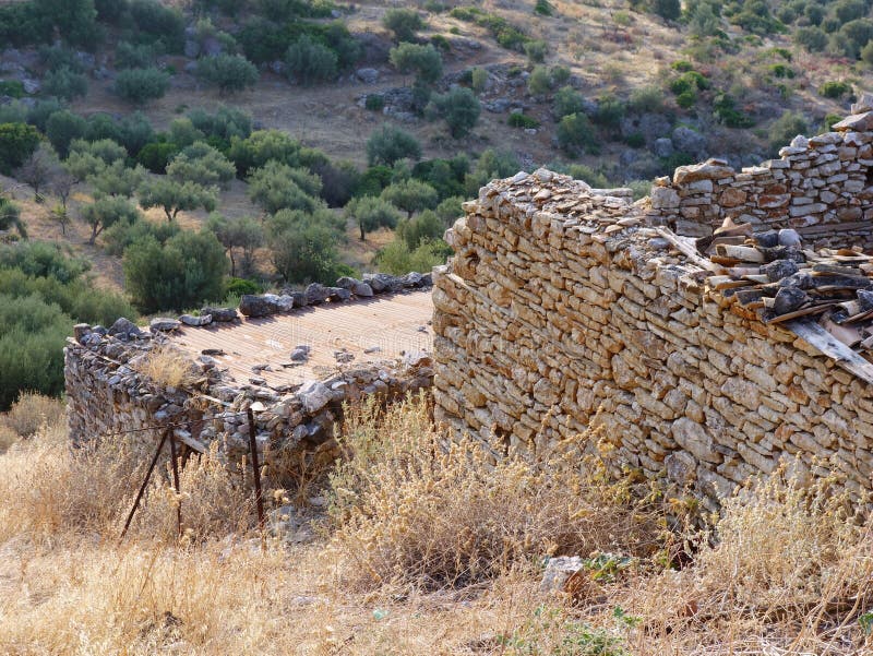 Ruined Stone Building stock image. Image of village, buildings - 56673467