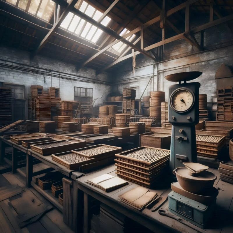 Ruined Tea Plantation Tools, Ai Generated Image Stock Image - Image of ...