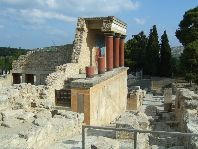 Das Labyrinth Des Minotaur, Kreta Stockfoto - Bild von niemand ...